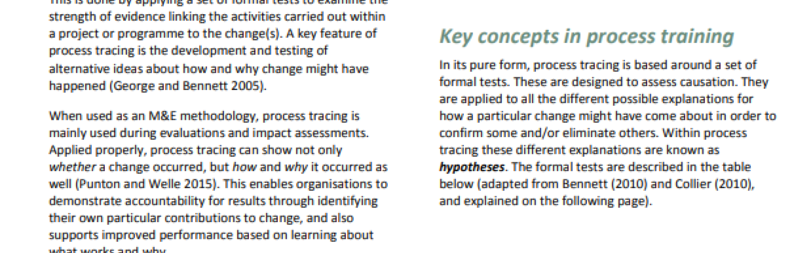 PROCESS TRACING | EvalForEarth
